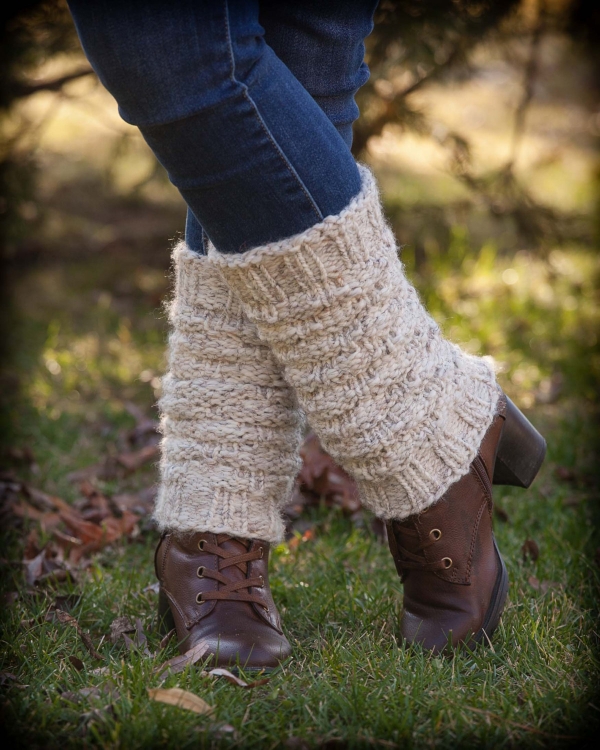 LOOM KNIT FOREST WALK LADIES LEGWARMERS/ BOOT TOPPERS | This Moment is Good