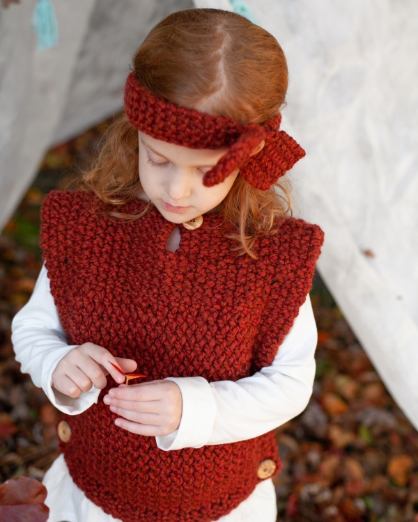 Loom Knit Pullover Vest PDF PATTERN. Colorado Pullover and Headband ...