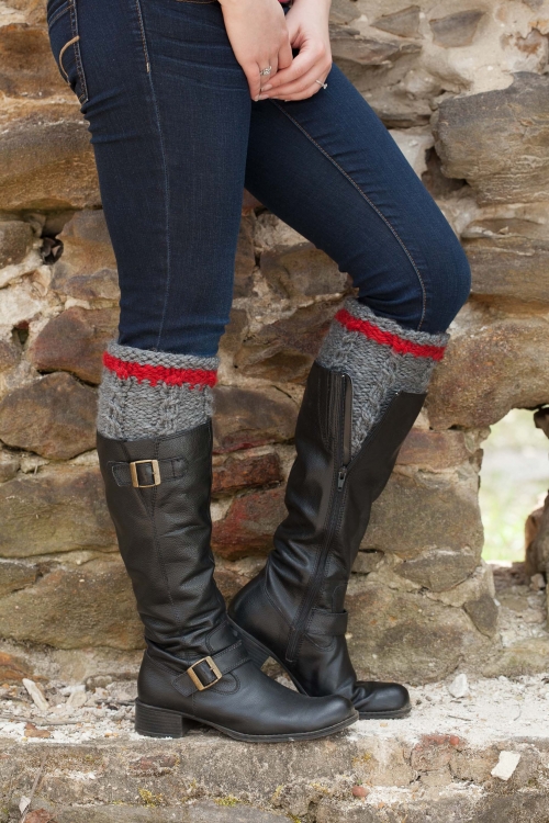 Loom Knit Cable Boot Toppers | This Moment is Good