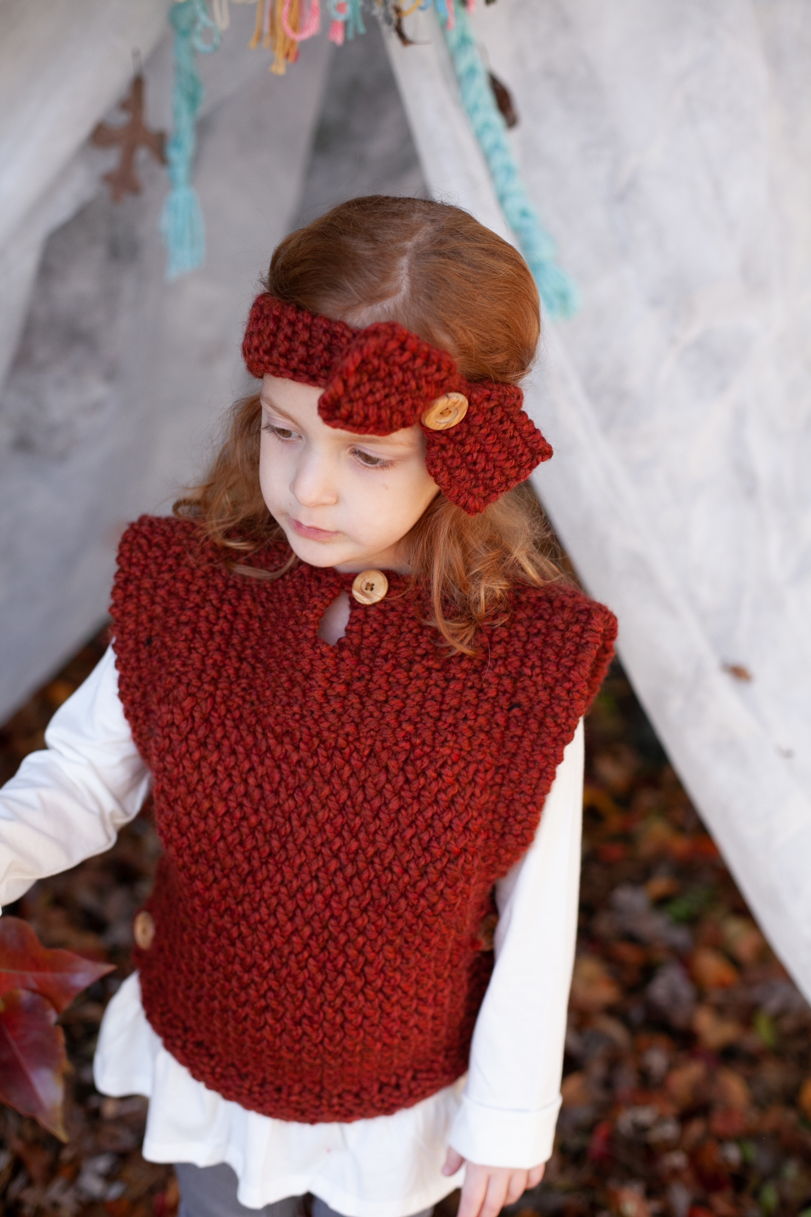 Loom Knit Pullover Vest PDF PATTERN. Colorado Pullover and Headband ...