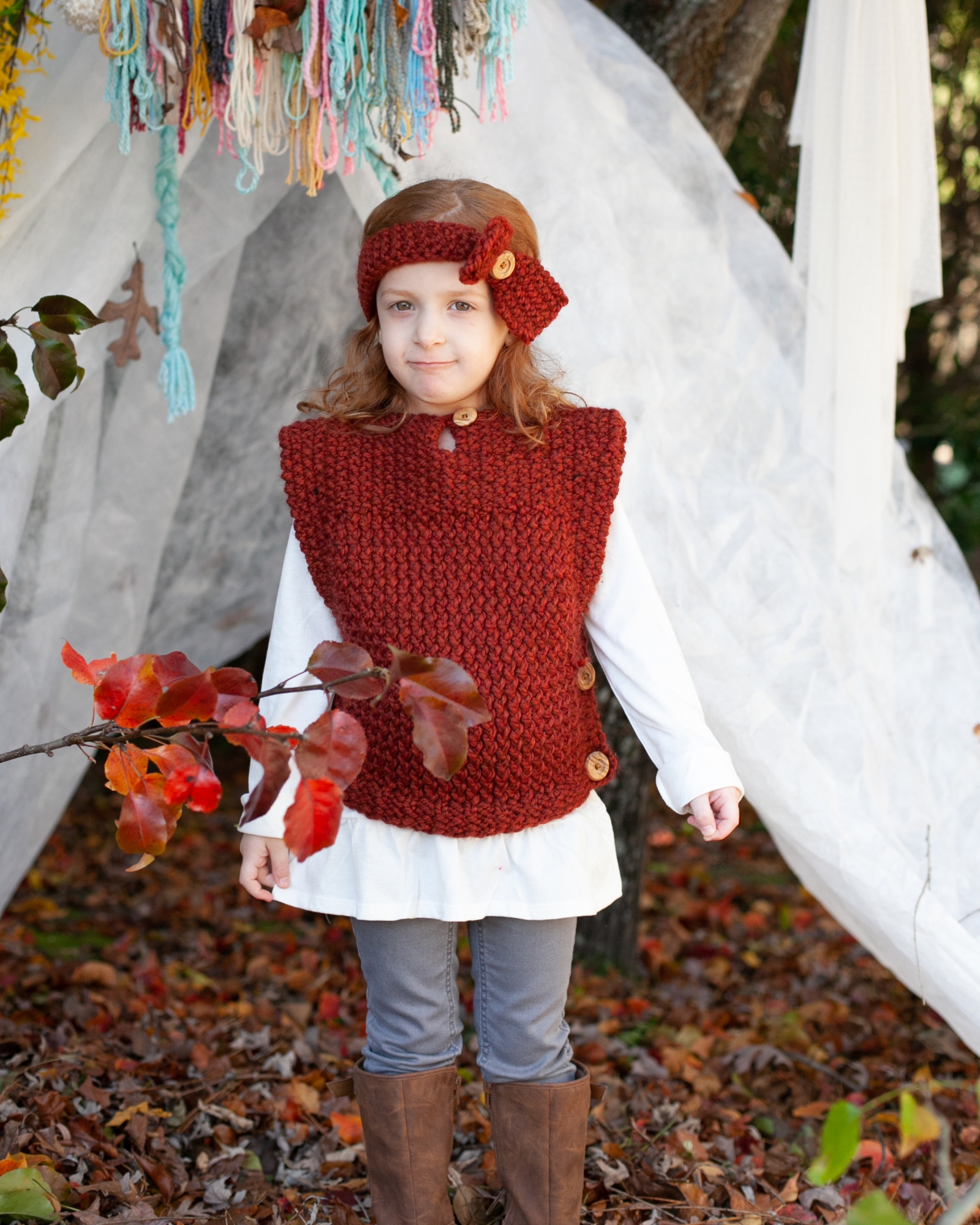 Loom Knit Pullover Vest PDF PATTERN. Colorado Pullover and Headband ...