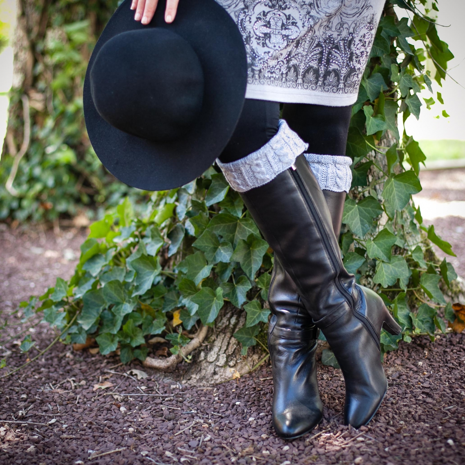 Loom Knit Cable Boot Toppers PATTERN, Cable and Rib Boot Cuffs | This ...