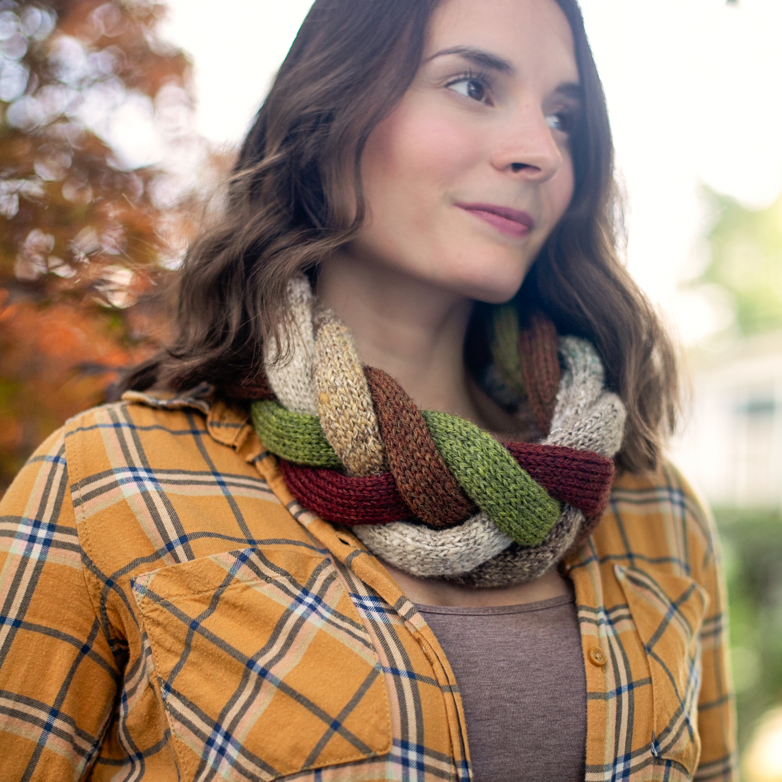 Loom Knit Challah Braid Cowl PDF PATTERN, Stylish Accent Scarf. | This ...