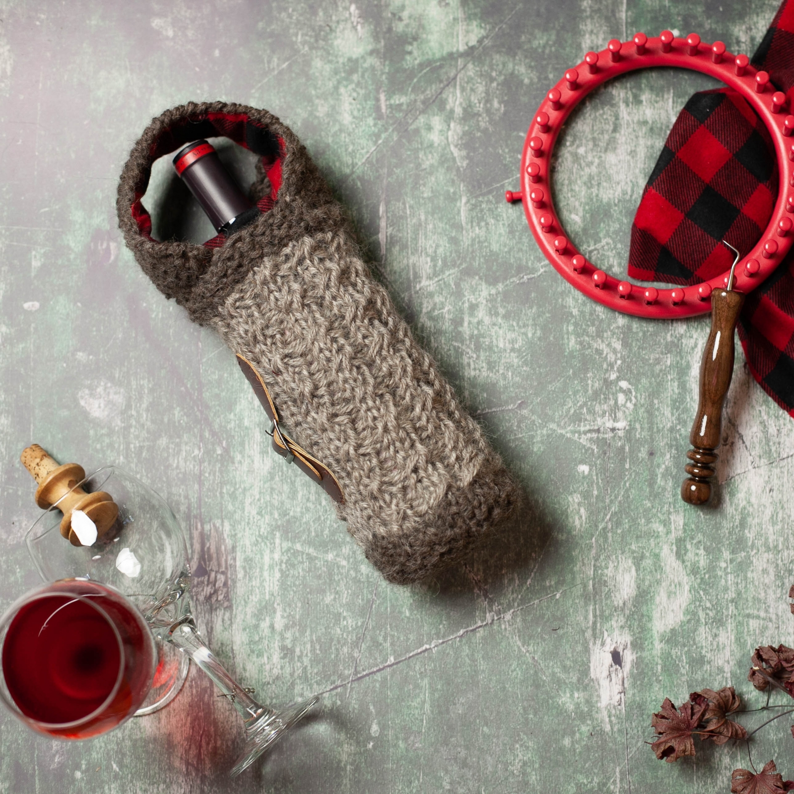 Loom Knit Wine Themed Pattern Collection, 3 PDF Patterns included ...